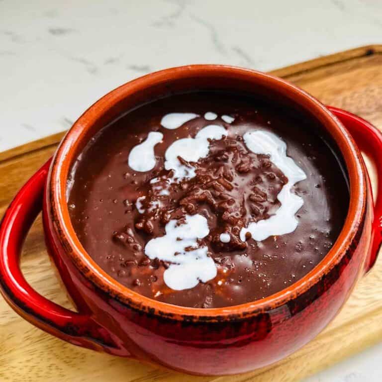 Filipino Chocolate Champorado (Sweet Cocoa Rice Porridge) - Deliciously ...