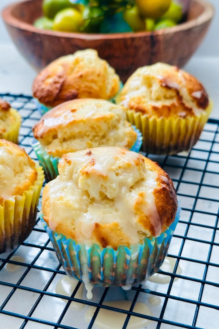 Calamansi Muffins with Citrus Glaze - Deliciously Rushed
