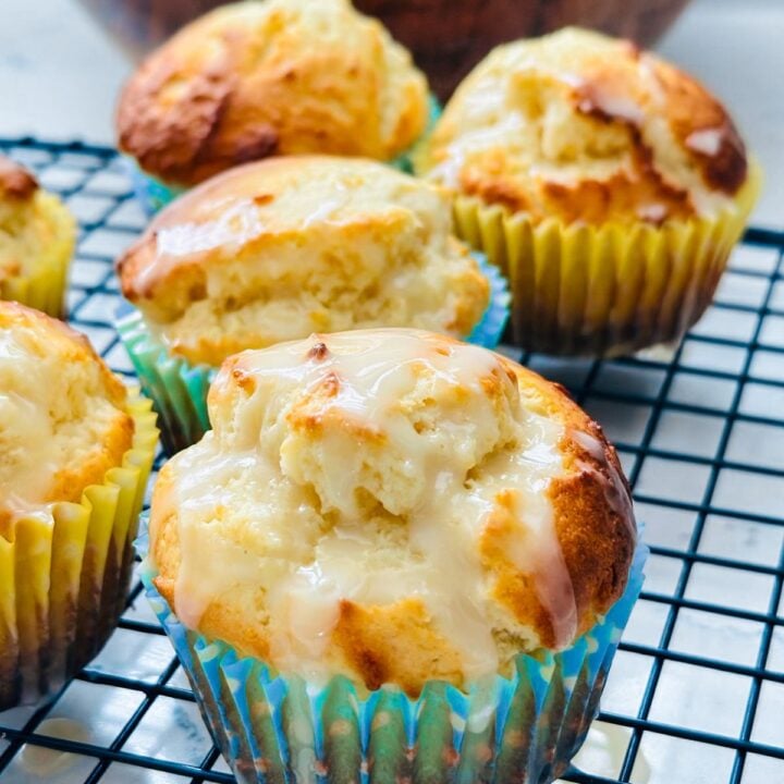 Calamansi Muffins with Citrus Glaze - Deliciously Rushed
