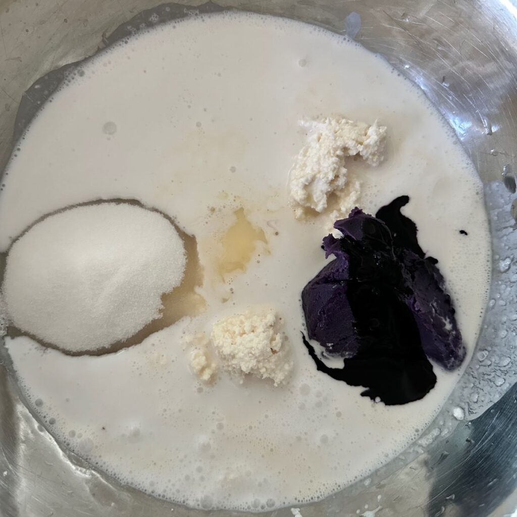 Ube Cassava Cake with Macapuno Recipe - Deliciously Rushed