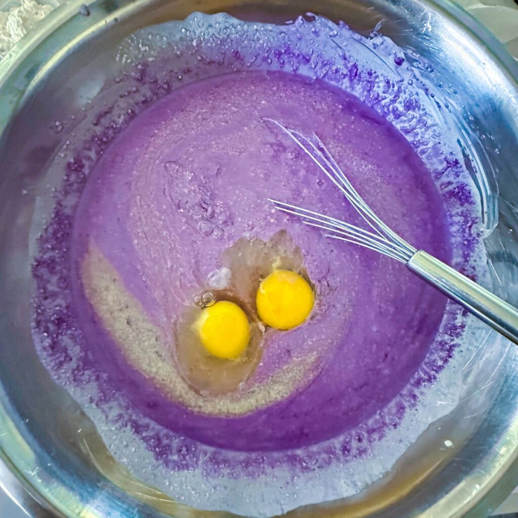 Ube Cassava Cake with Macapuno Recipe - Deliciously Rushed