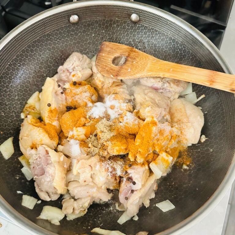 Adobong Dilaw (Yellow Adobo with Turmeric) - Deliciously Rushed