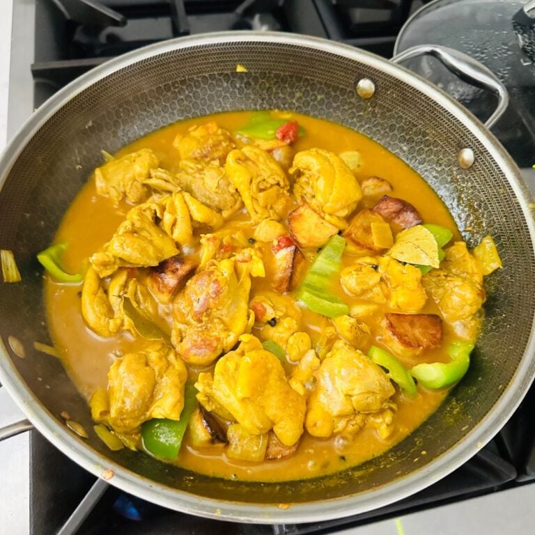 Adobong Dilaw (Yellow Adobo with Turmeric) - Deliciously Rushed