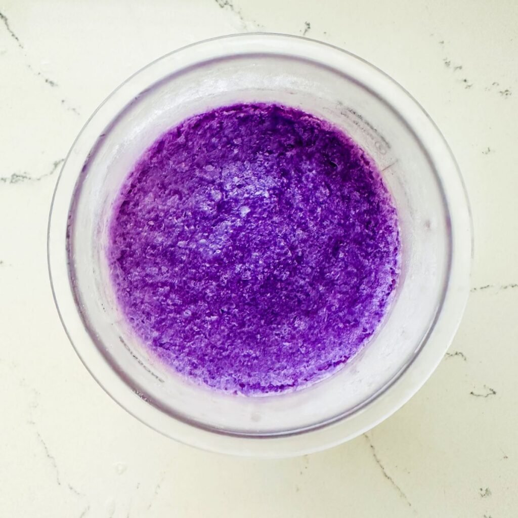 Ninja Creami Ube Ice Cream Recipe - Deliciously Rushed