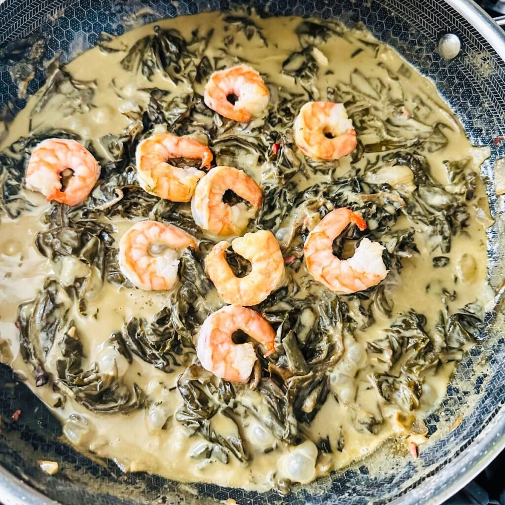 Best Laing with Shrimp (Taro Leaves in Coconut Milk) - Deliciously Rushed