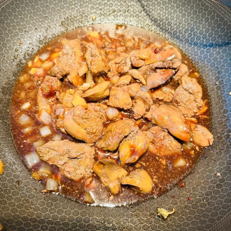 Chicken Liver Adobo Recipe (Adobong Atay ng Manok) - Deliciously Rushed