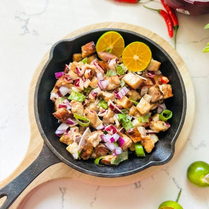 Easy Pork Belly Sisig with Mayonnaise - Deliciously Rushed