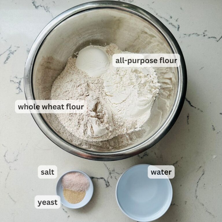 Easy Beginner Friendly No Knead Whole Wheat Bread- Deliciously Rushed