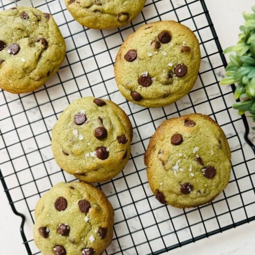 Matcha Chocolate Chip Cookies Recipe - Deliciously Rushed