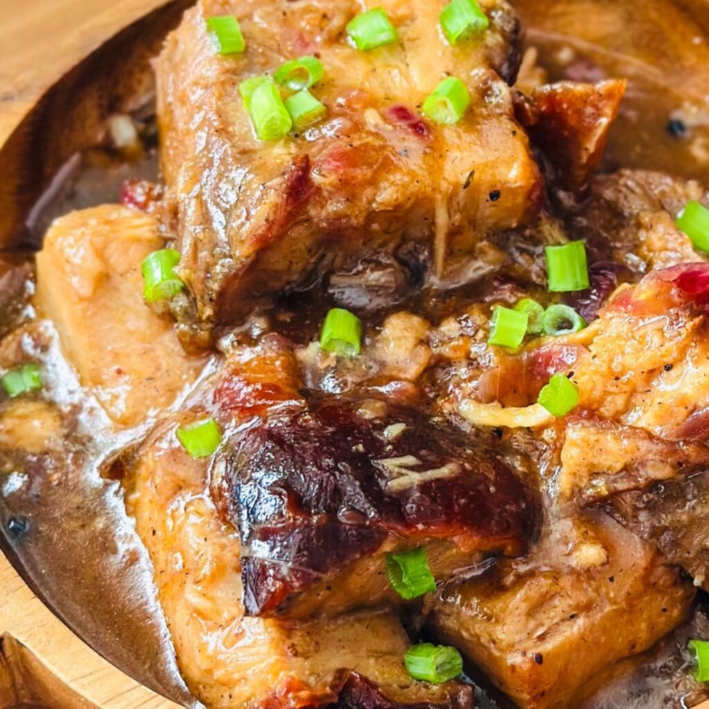 Easy Lechon Paksiw With Mang Tomas Sauce - Deliciously Rushed