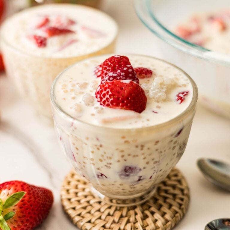 Easy Strawberry Sago Recipe - Deliciously Rushed