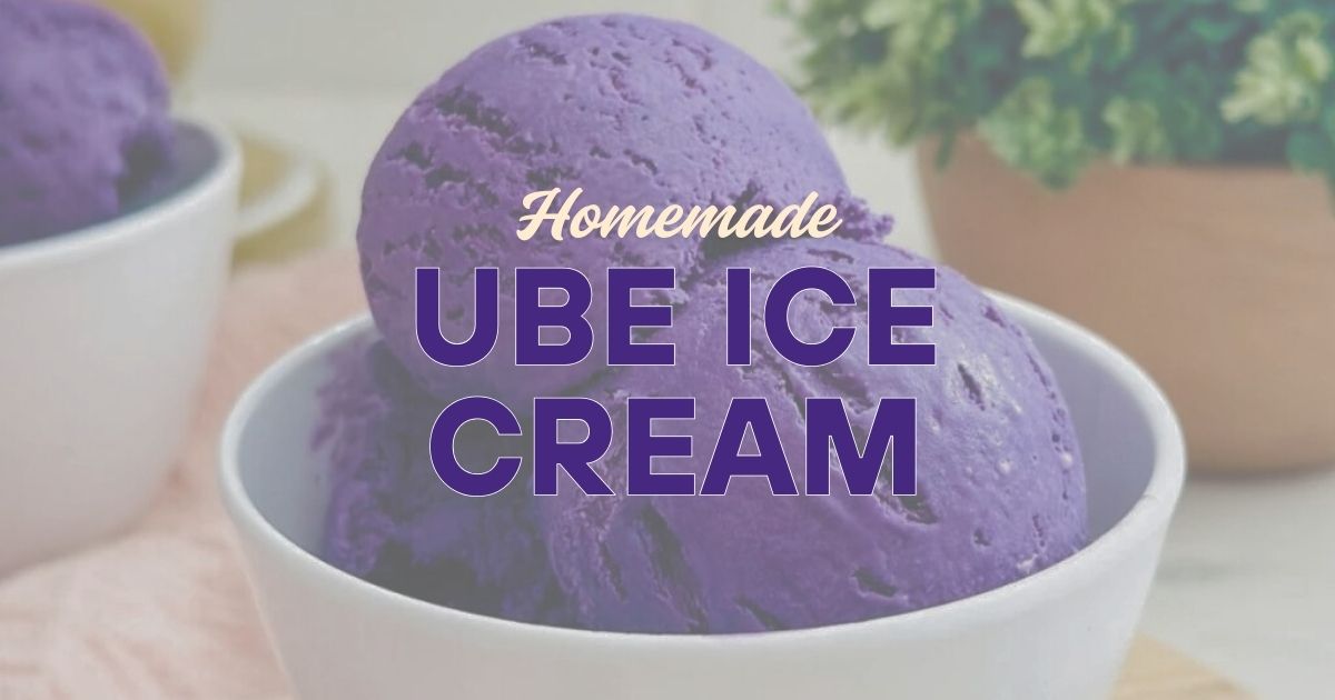3 Ingredient Ube Ice Cream (No Churn) - Deliciously Rushed