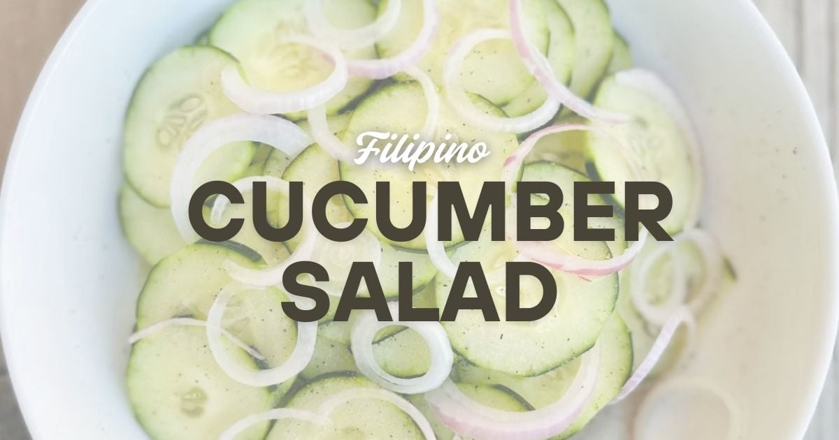 Filipino Cucumber Salad Recipe - Deliciously Rushed