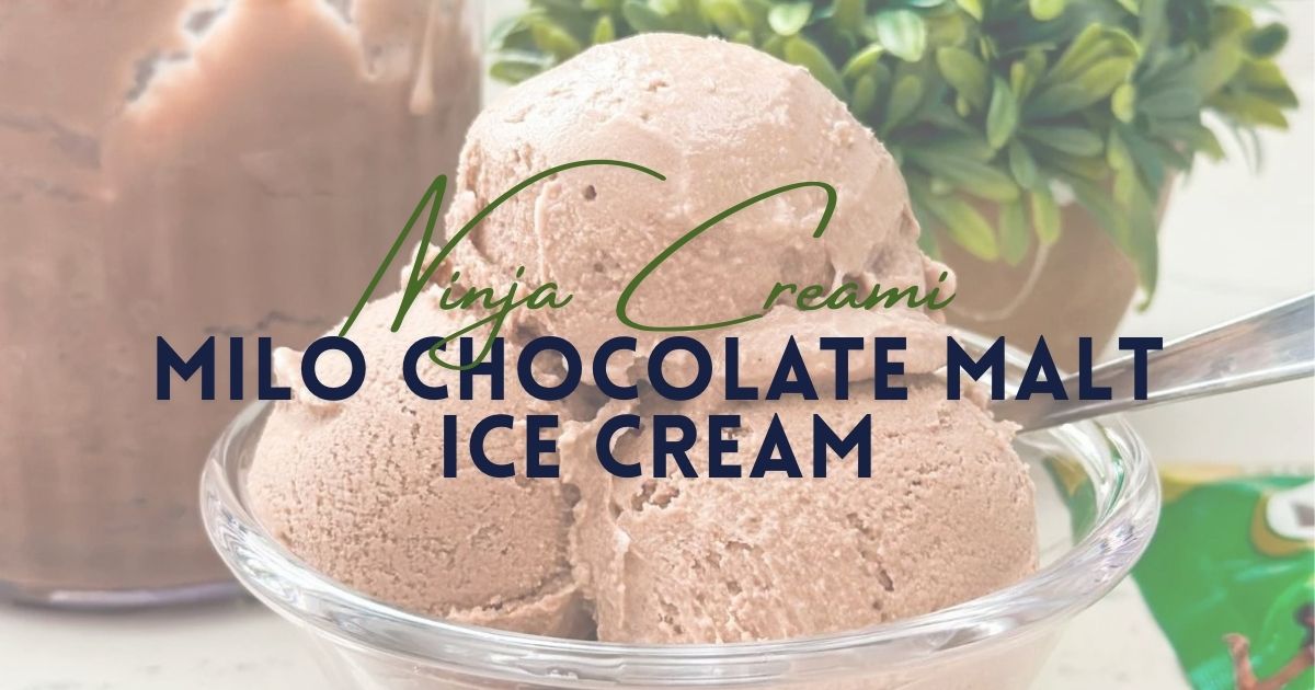 Ninja Creami MILO Chocolate Malt Ice Cream Recipe - Deliciously Rushed
