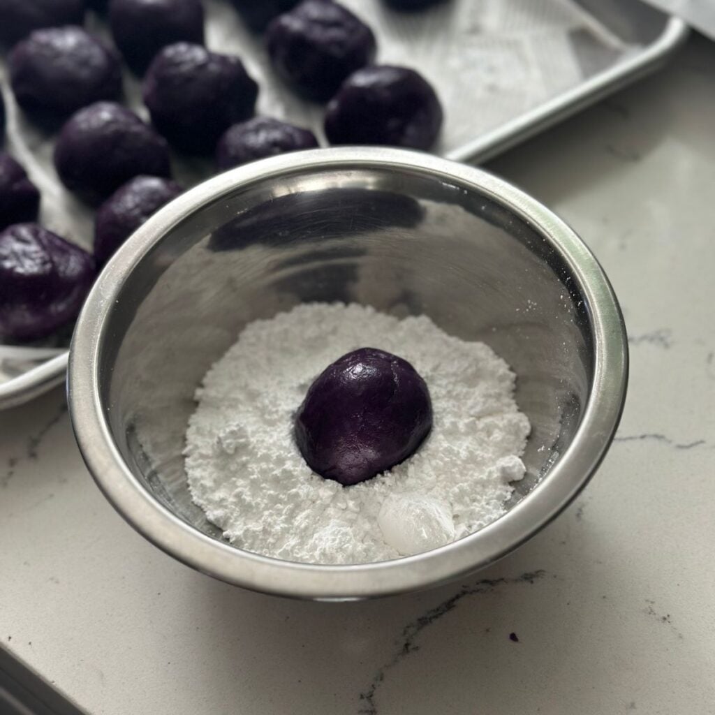Easy Ube Crinkle Cookie - Deliciously Rushed