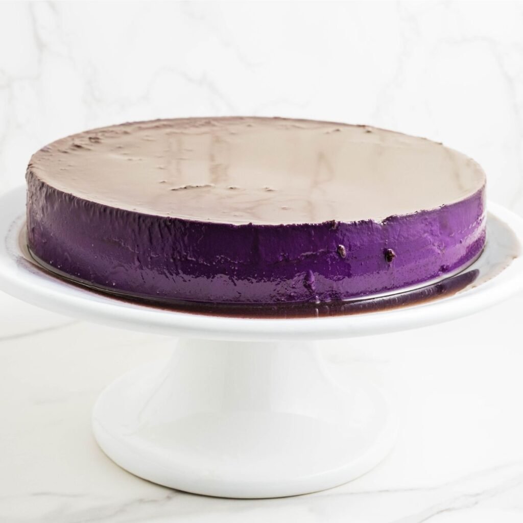Ube Leche Flan - Deliciously Rushed
