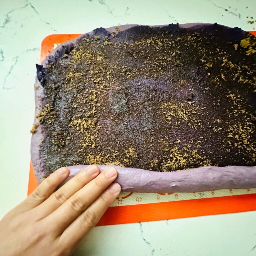 Easy Ube Cinnamon Rolls - Deliciously Rushed