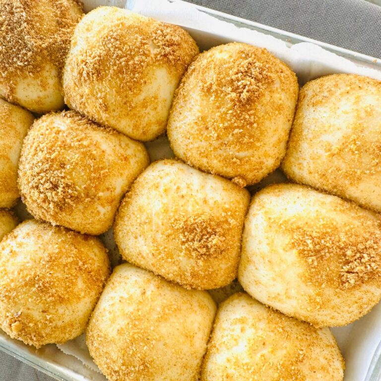 Pandesal (Filipino Sweet Bread Rolls) - Deliciously Rushed